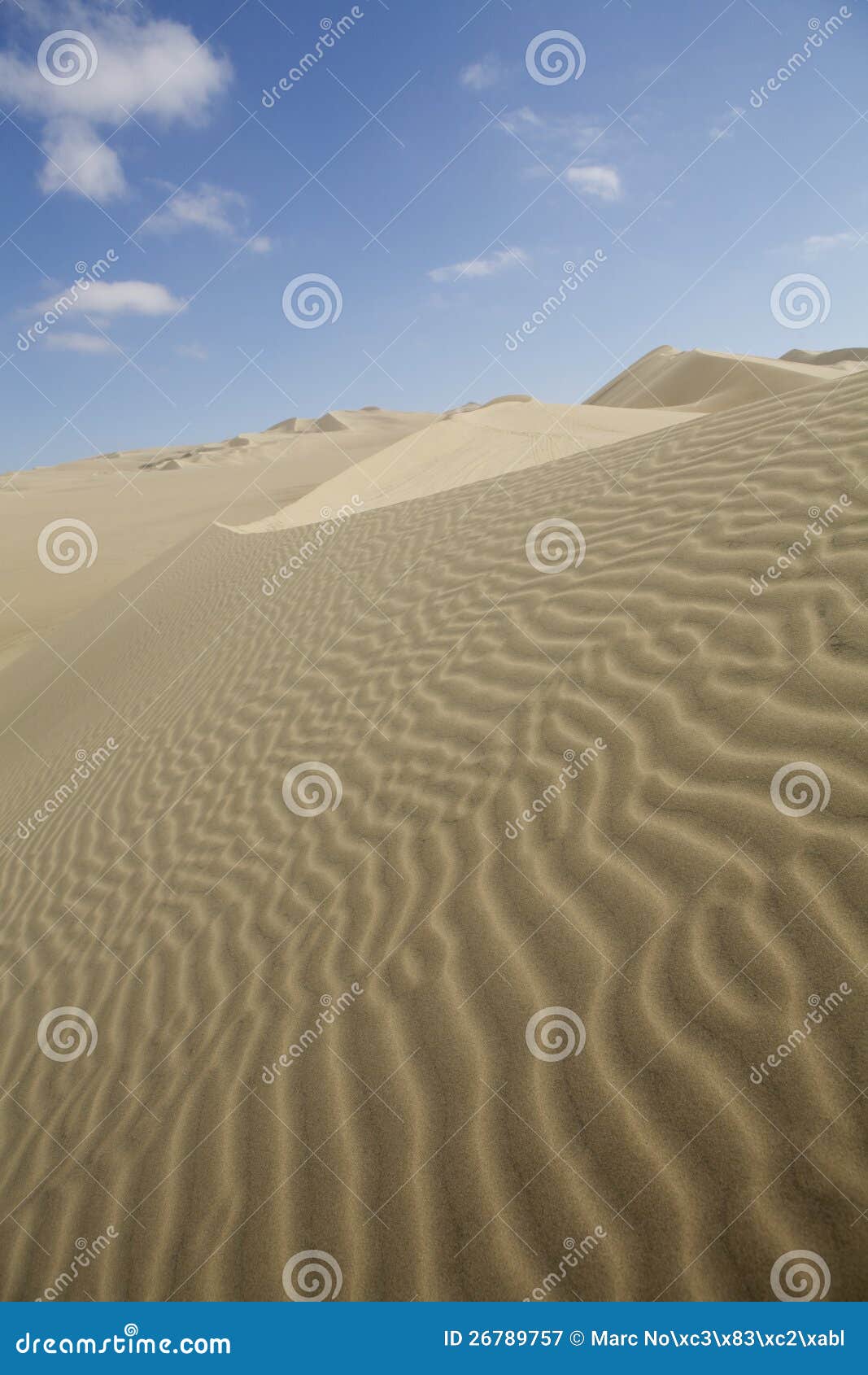 Ripples in dune stock image. Image of clouds, sandhill - 26789757