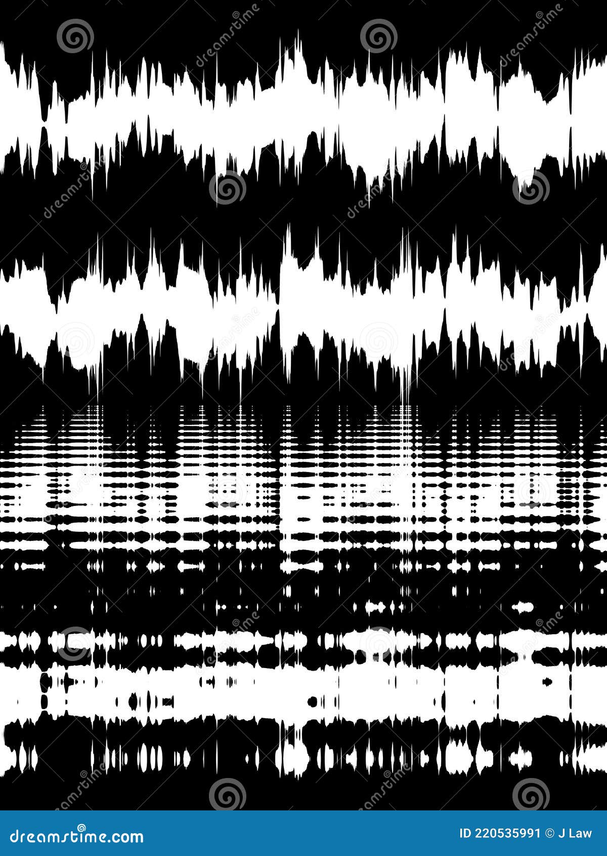 Ripples at the Edges from Parallel Jagged Black and White Stripes Stock ...