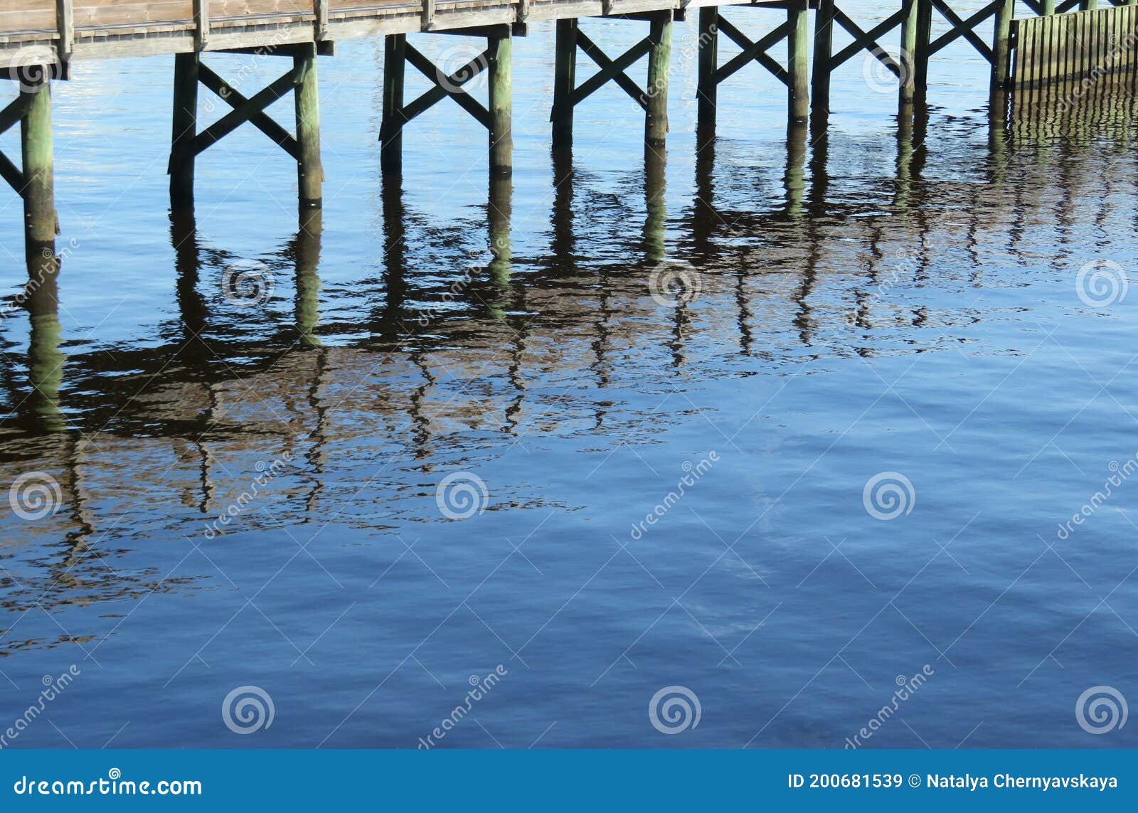 Ripples on Light Blue Water Surface Stock Image - Image of bridge ...