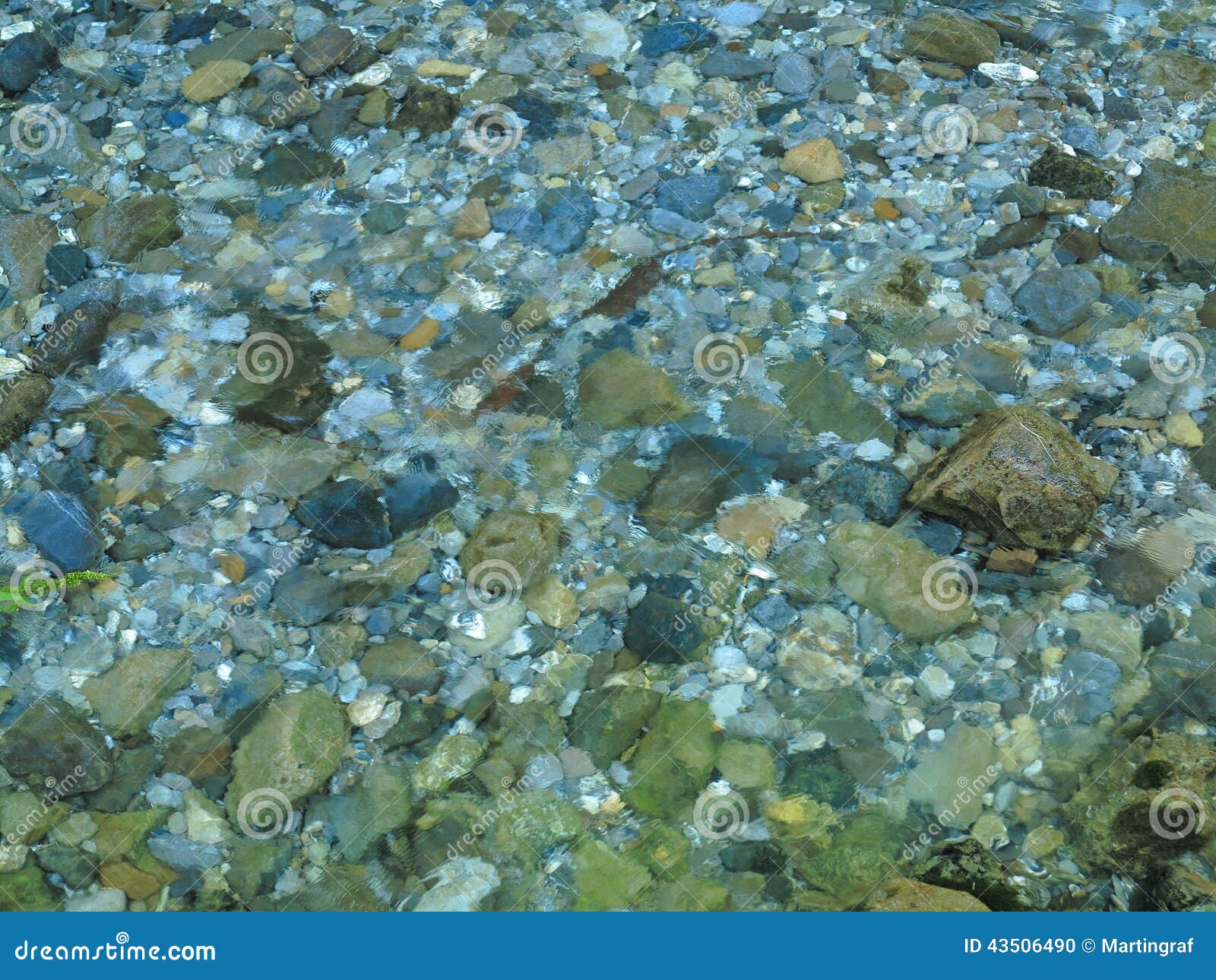Rippled Water Over Stony Ground of Mountain Creek Stock Photo - Image ...