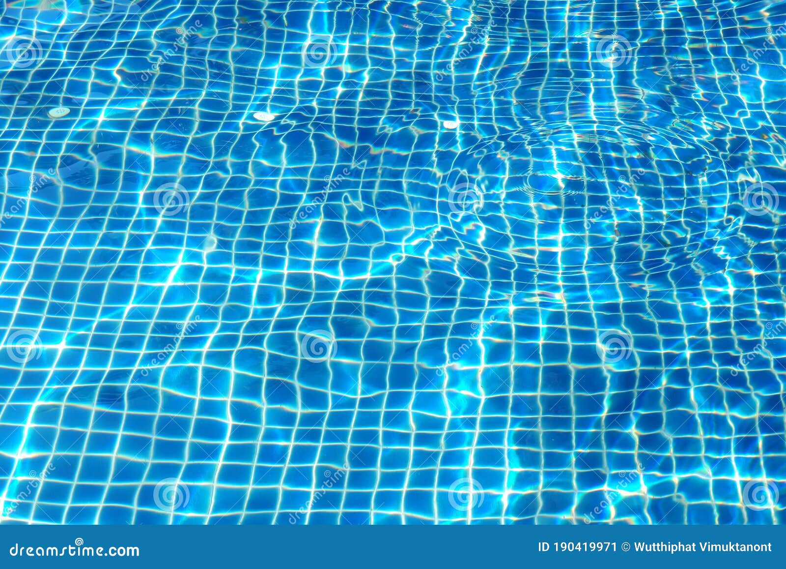 Ripples in the Pool that Reflect the Sun Water Surface Details is a ...