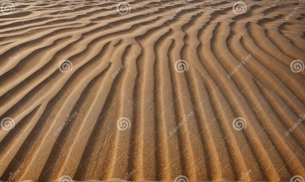 Ripples in the Sand Created by the Wind in a Desert Stock Image - Image ...