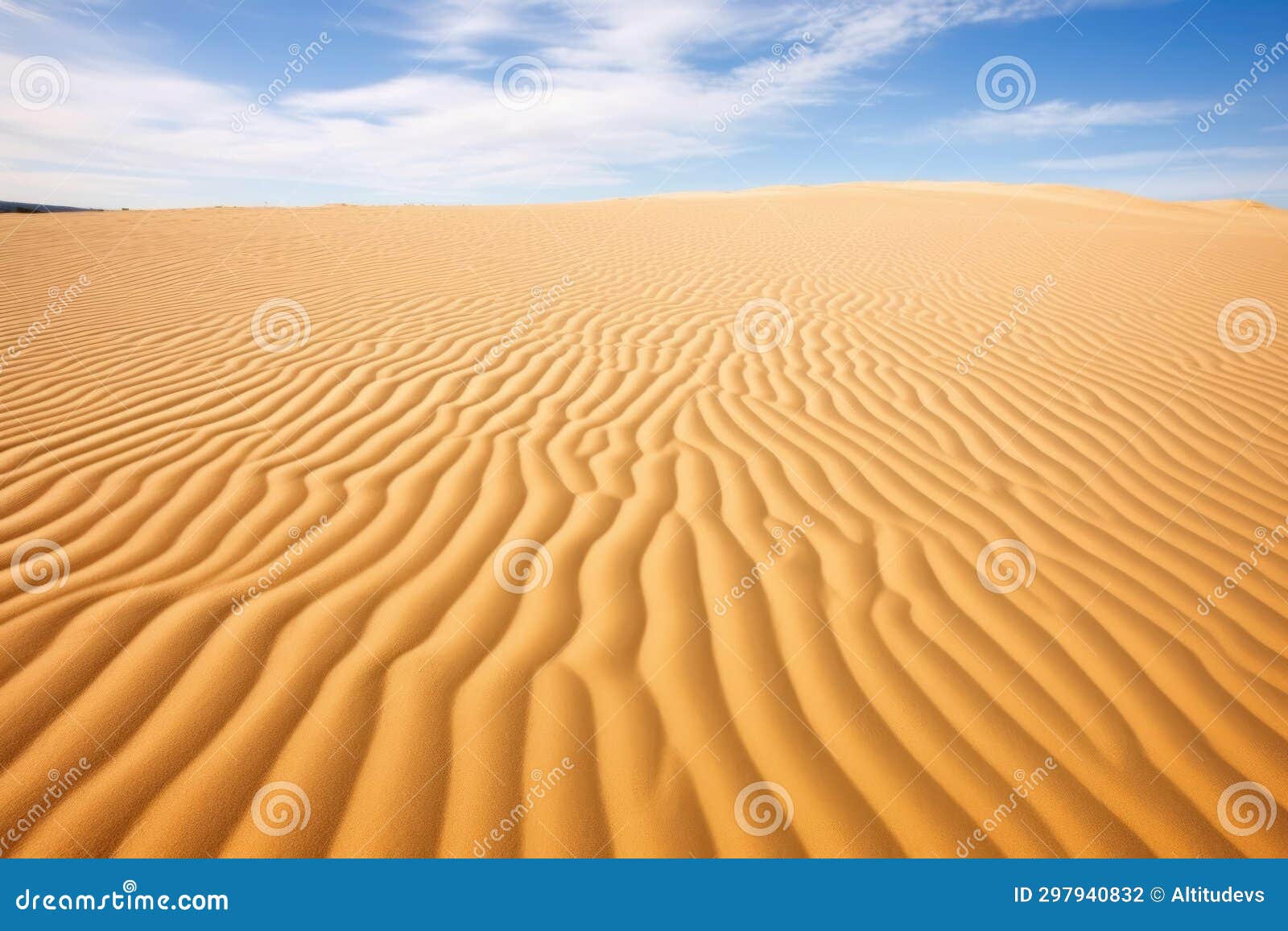 Ripples in sand dune stock photo. Image of generated - 297940832