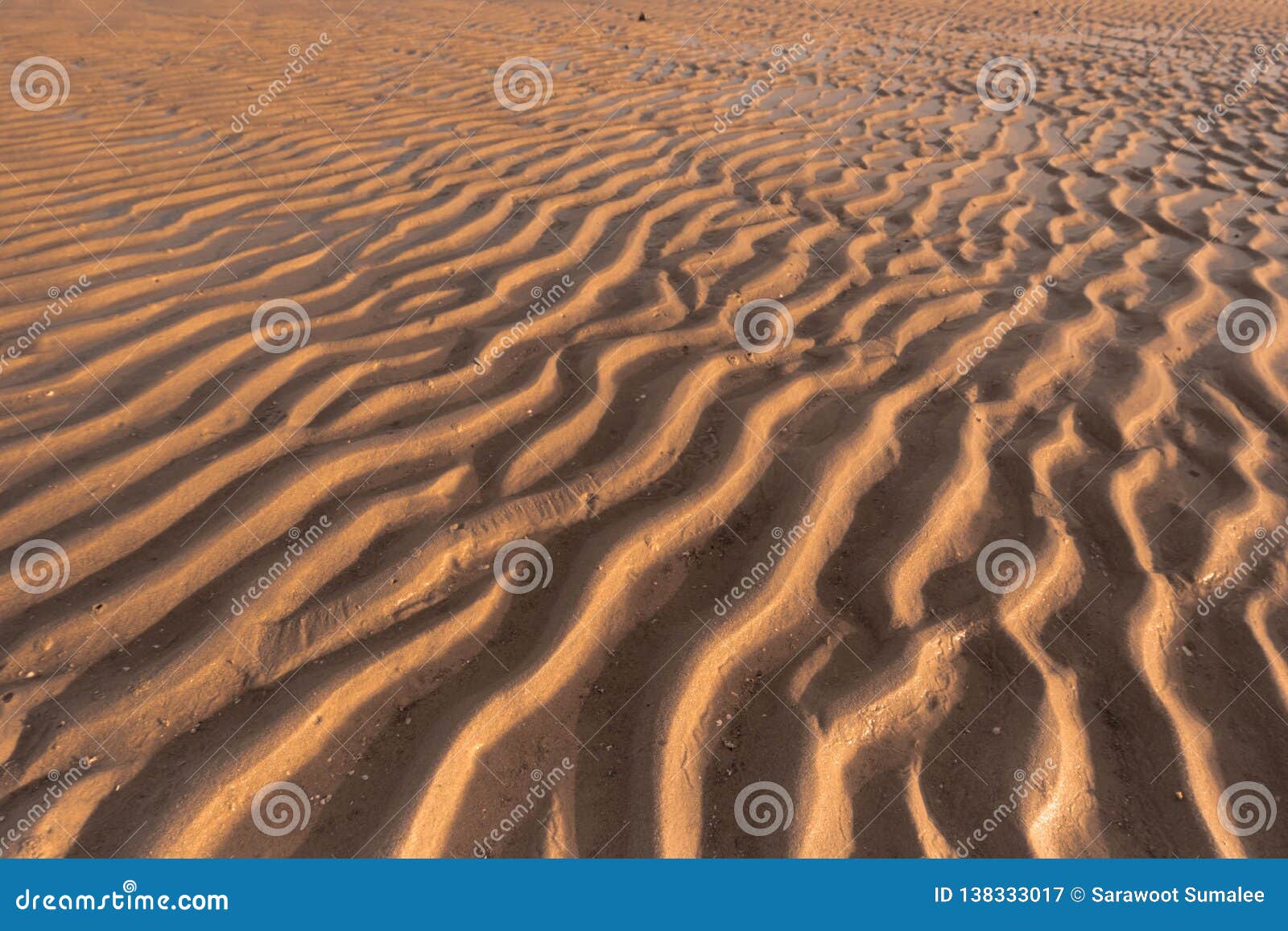 Pattern of Sand Waves and Beautiful Scenery in the Sunrise,Koh Yao Yai ...