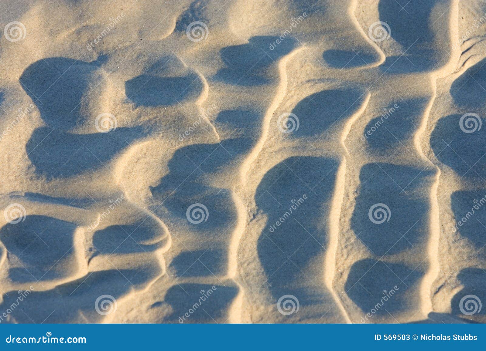 Ripples in the Sand Left by Waves on a Beach in England Stock Image ...