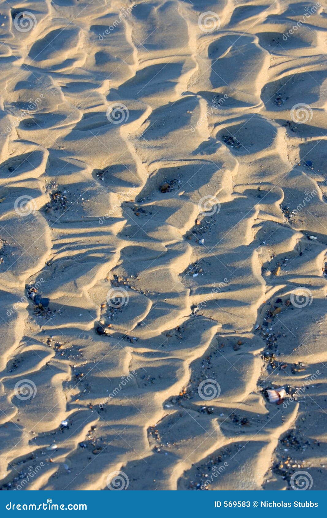 Ripples in the Sand Left by Waves on a Beach in England Stock Image ...
