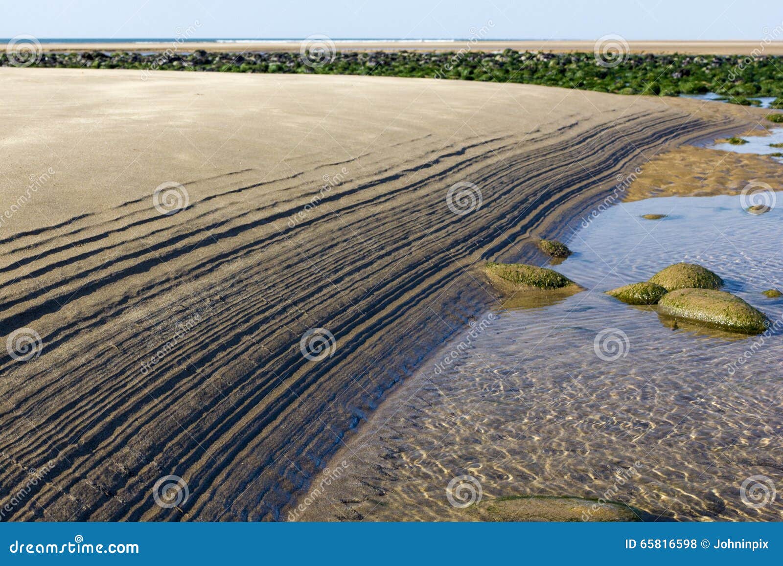 Ripples in the Sand - Pattern Made on Northam Beach by the Outgoing ...
