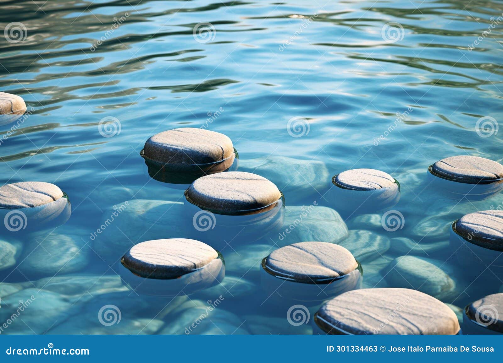 Ripples of Support Stones Creating Ripples in Stock Illustration ...