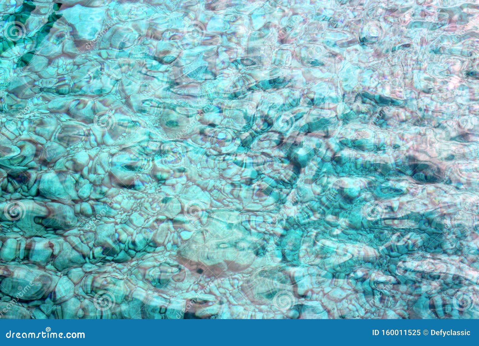 Ripples Under Turquoise Water Surface , the Ionian Sea. Stock Image ...