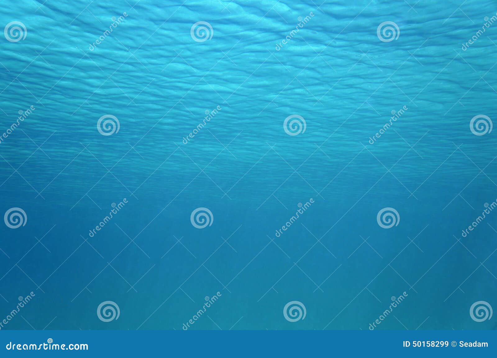 Ripples of Underwater Surface in the Caribbean Sea Stock Image - Image ...