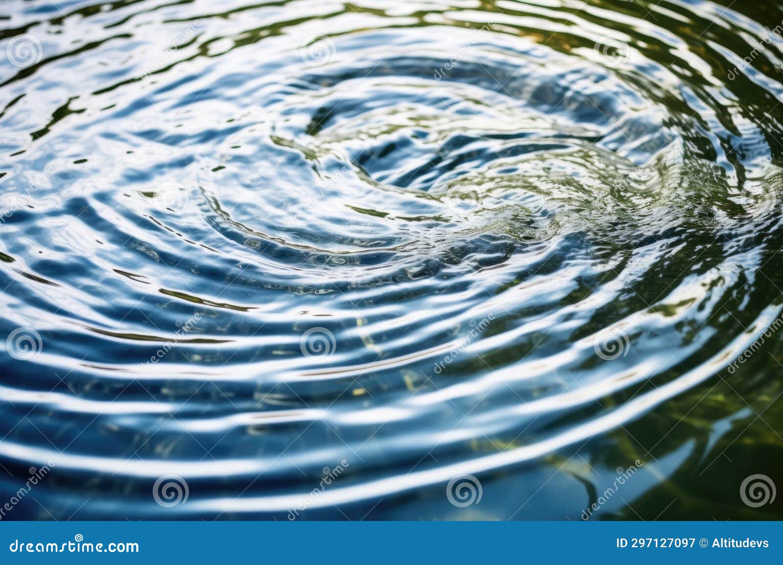 Ripples in Water Caused by a Fish Hook Being Cast Stock Image - Image ...