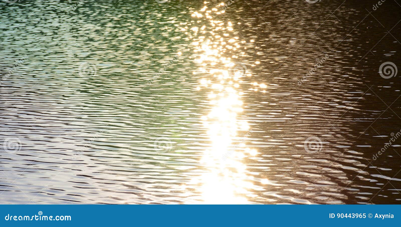 Ripples on the Water and Reflection of the Rays of the Setting Sun ...