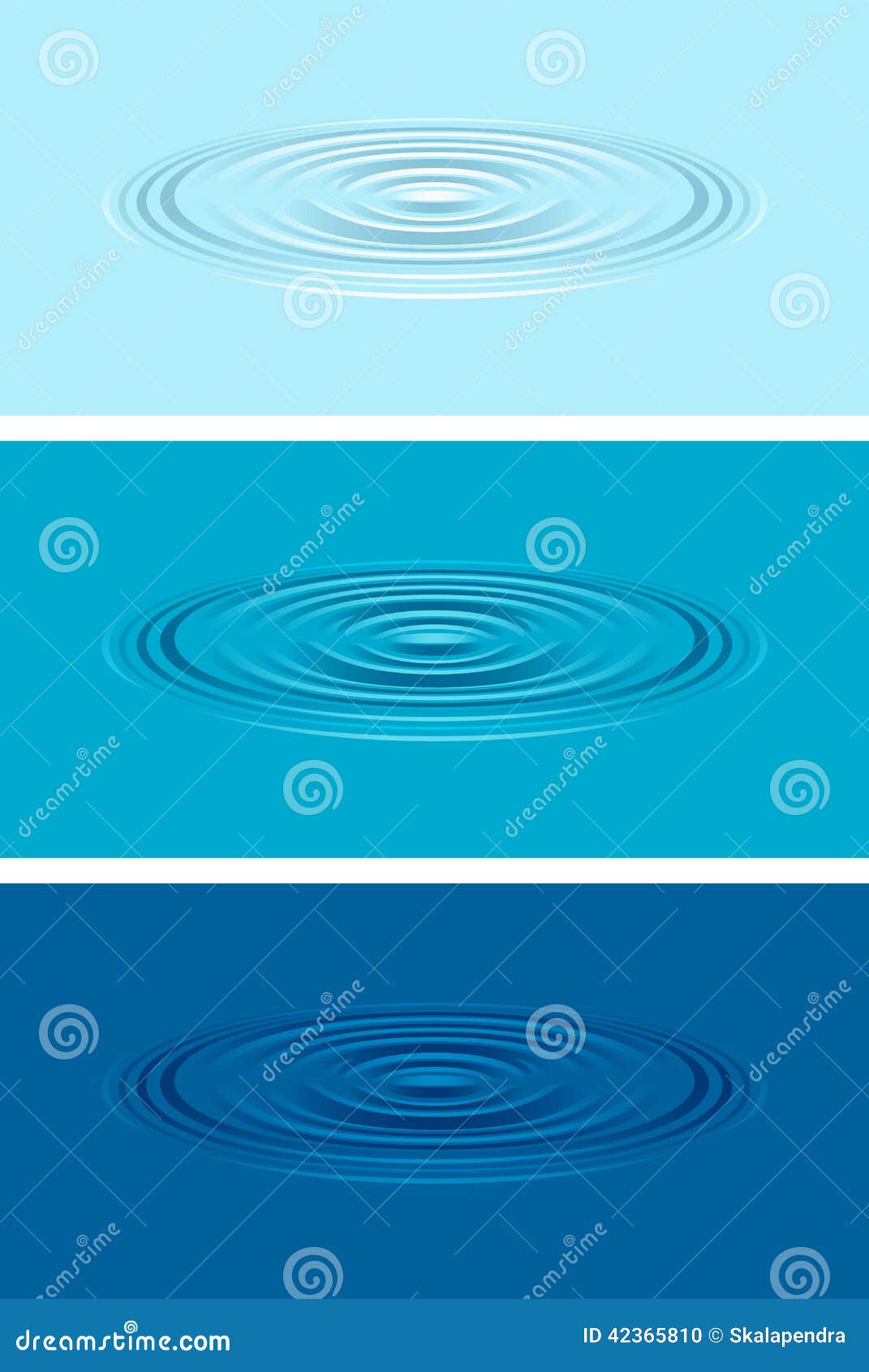 Ripples on the water stock vector. Illustration of surface - 42365810