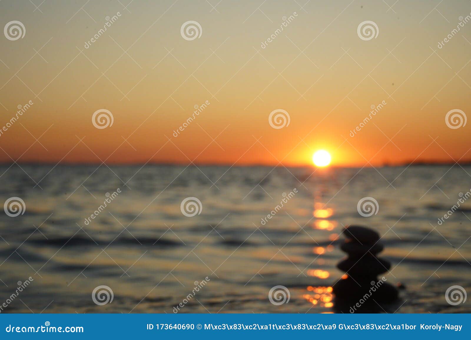 Riprap on Beach at Sunset 02 Stock Photo - Image of 02nbalanced ...