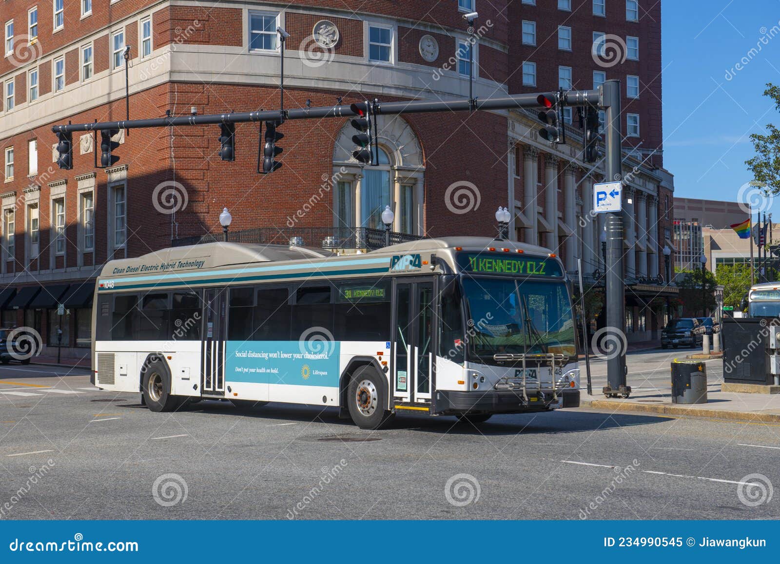 RIPTA Public Bus, Providence, Rhode Island, USA Editorial Image - Image ...