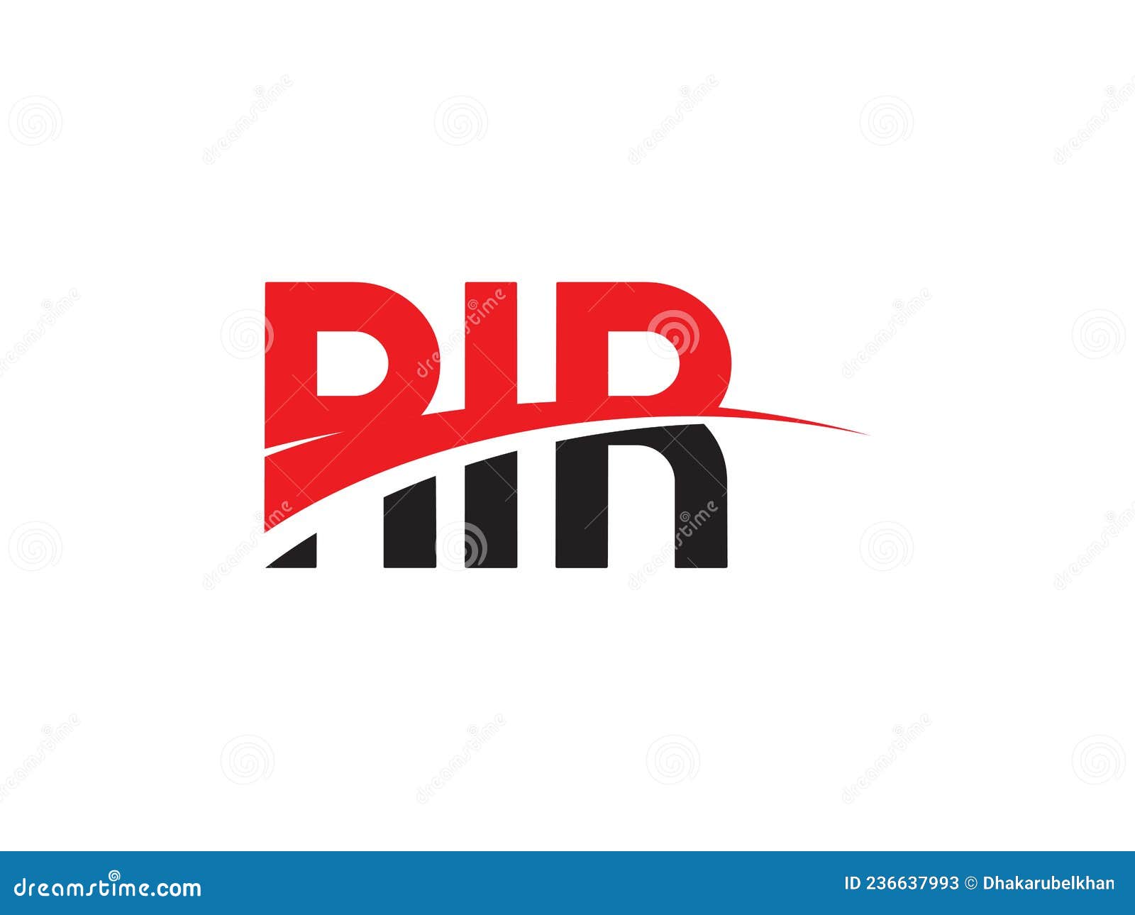 RIR Letter Initial Logo Design Vector Illustration Stock Illustration ...