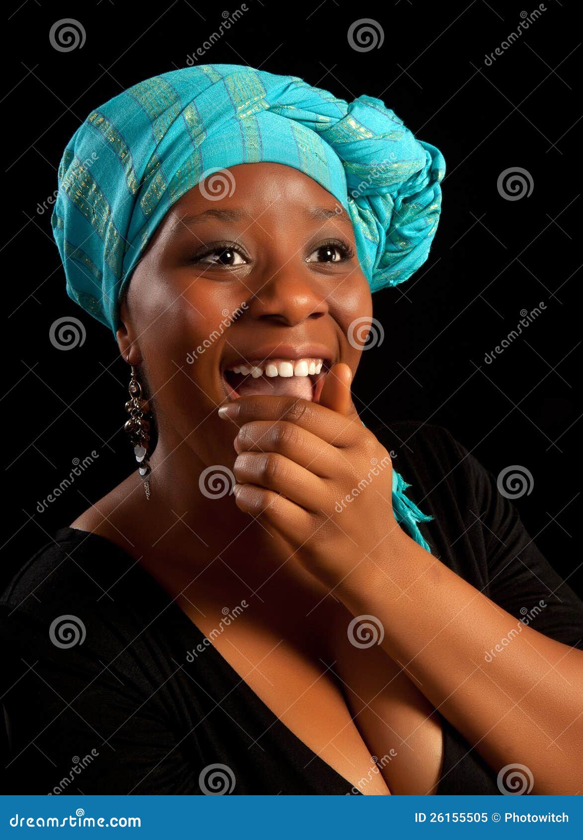 Rire africain image stock. Image du femme, gens, personne - 26155505