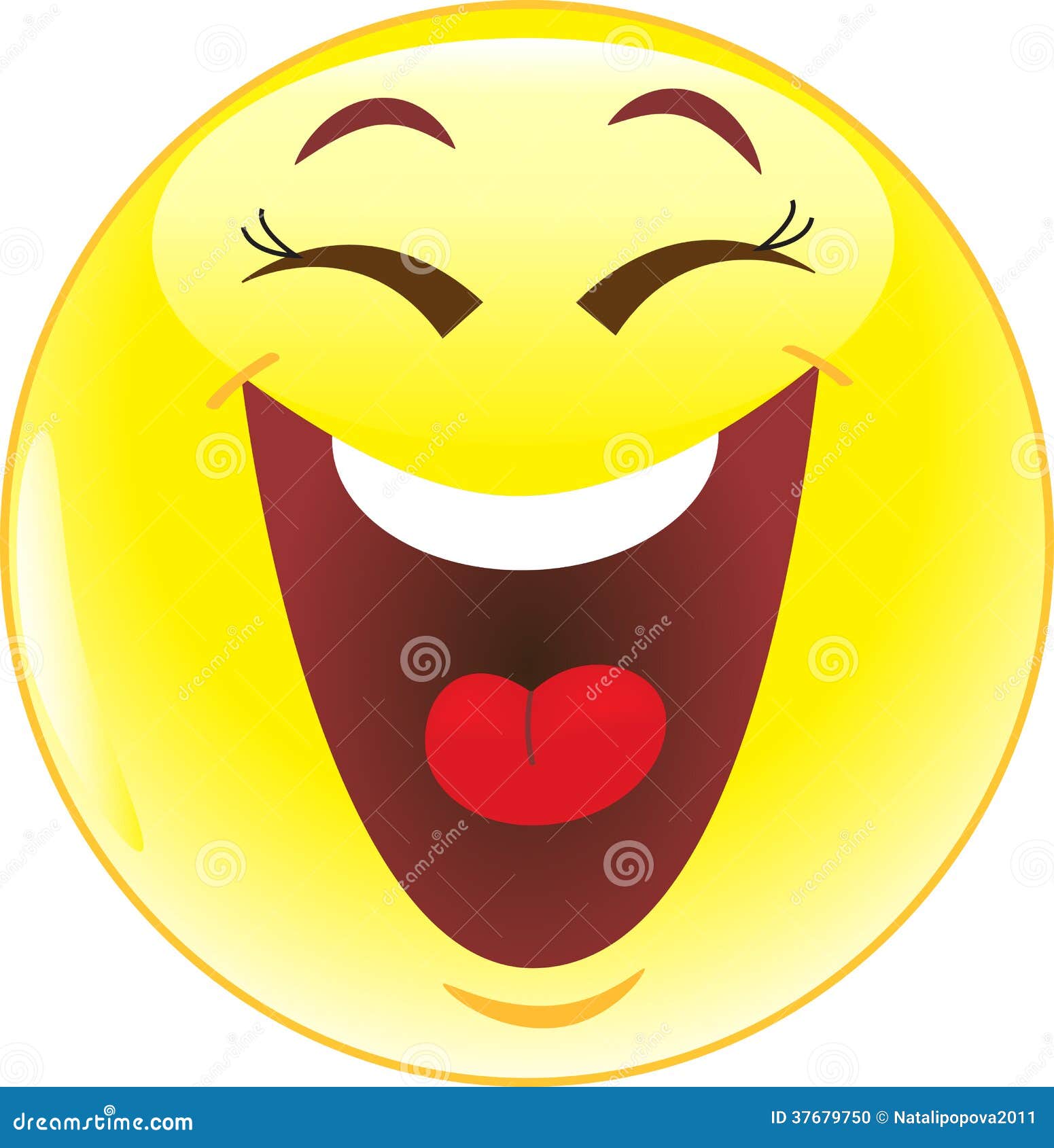 Rires de sourire illustration de vecteur. Illustration du amusement ...