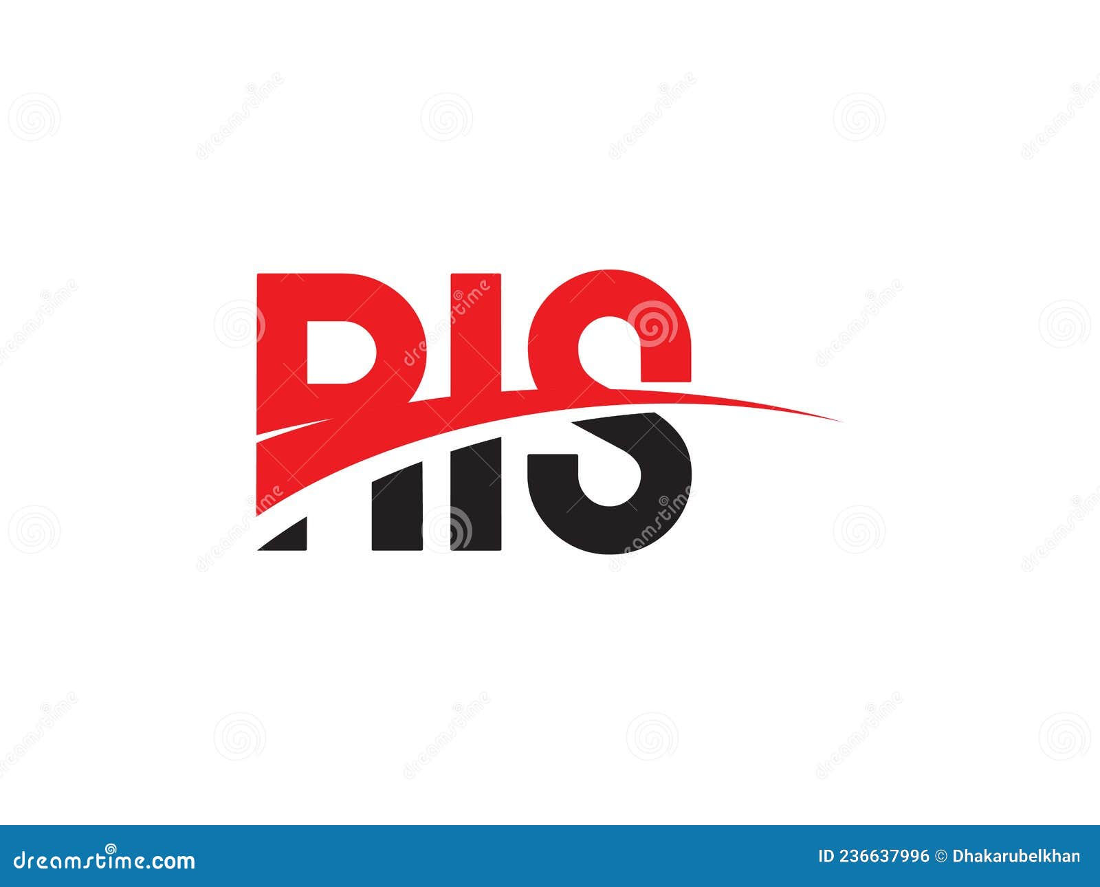 RIS Letter Initial Logo Design Vector Illustration Stock Illustration ...