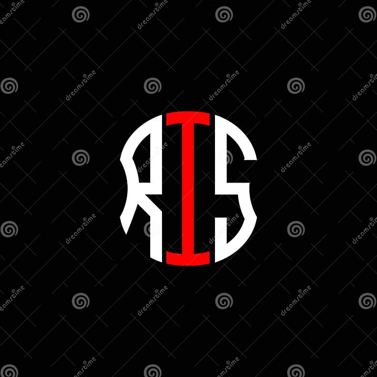 RIS Letter Logo Abstract Creative Design. Stock Vector - Illustration ...