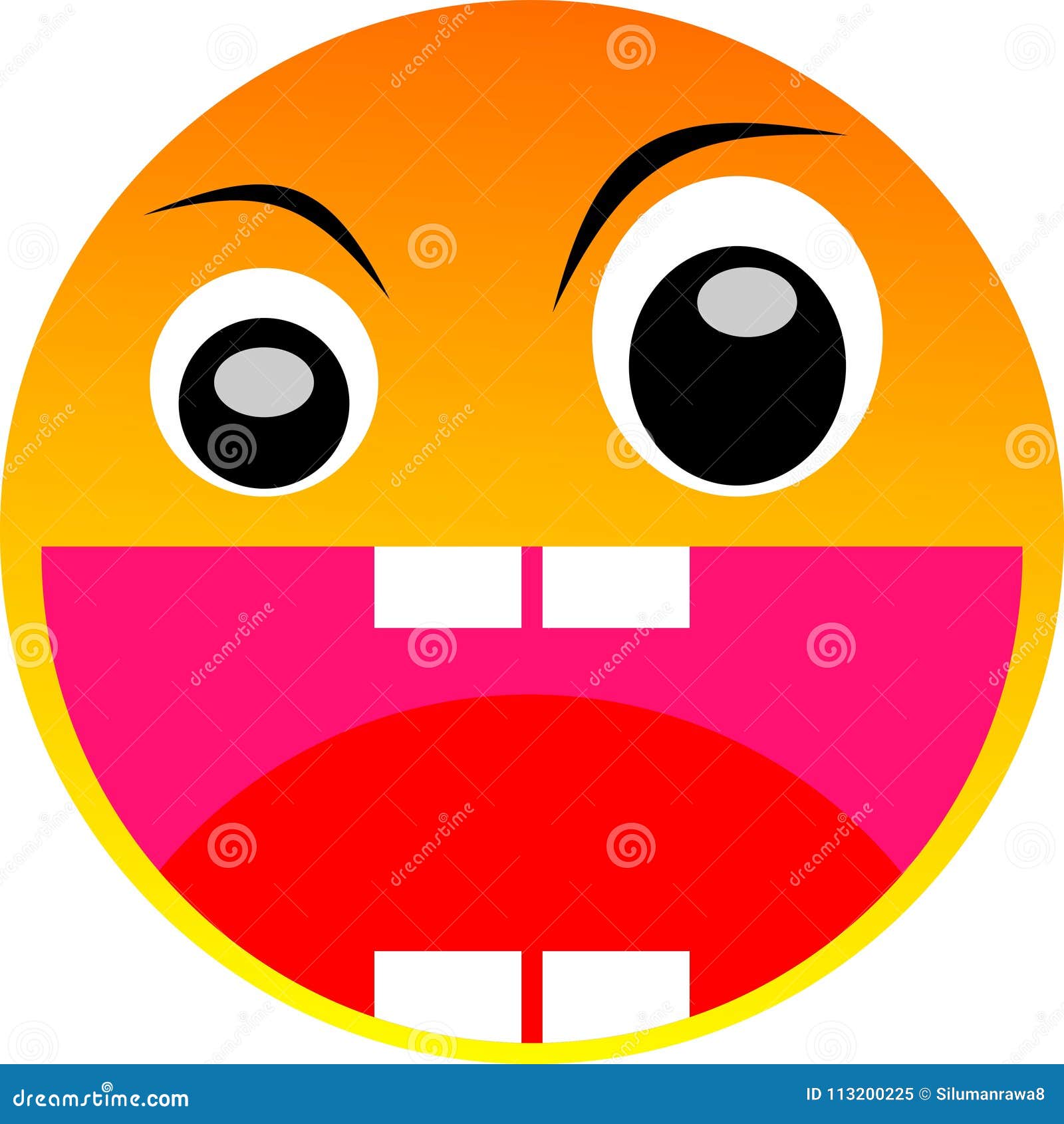 Risa De La Cara Del Ejemplo De La Imagen Ilustración del Vector ...