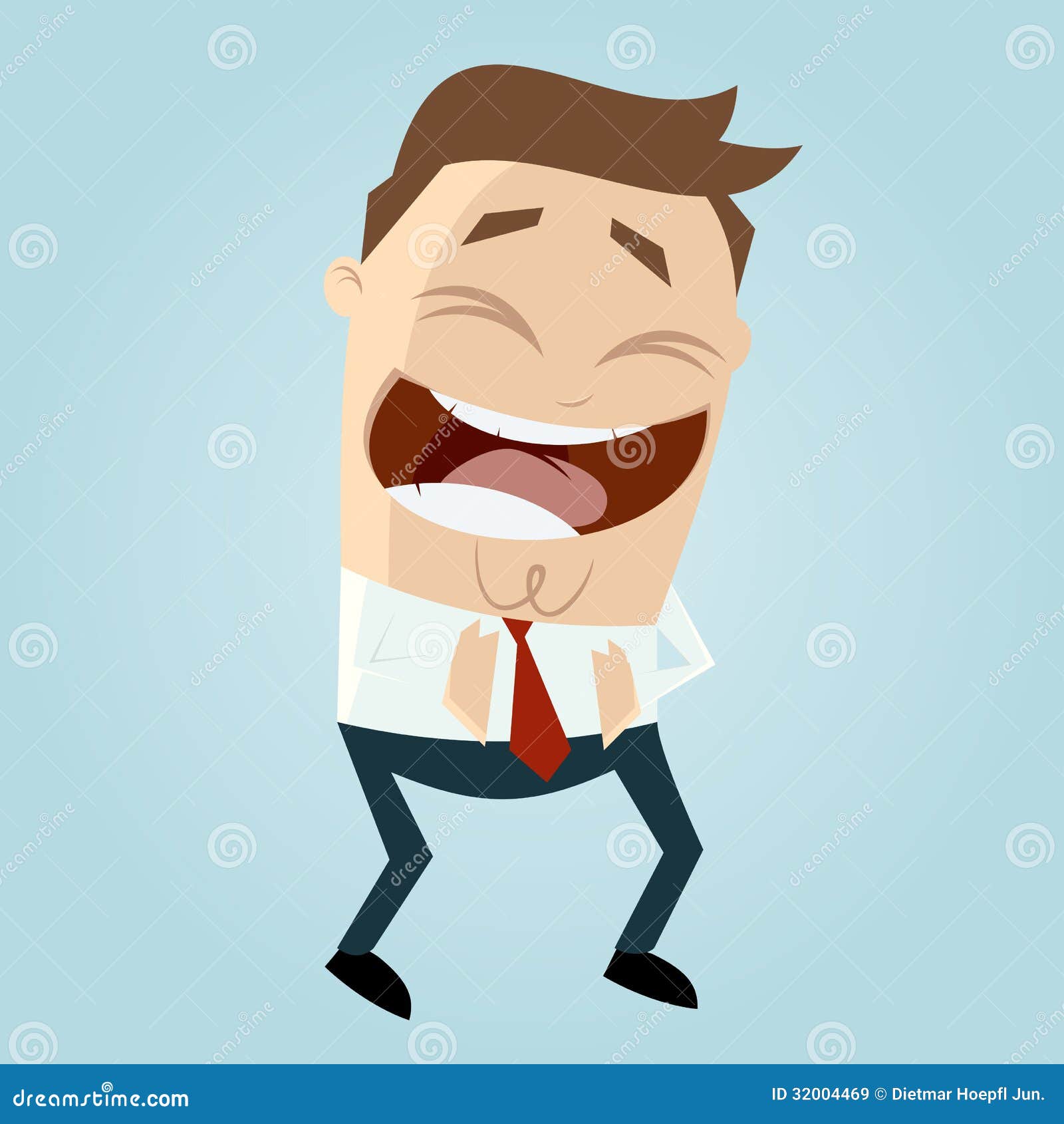Risa Del Hombre De La Historieta Ilustración del Vector - Ilustración ...