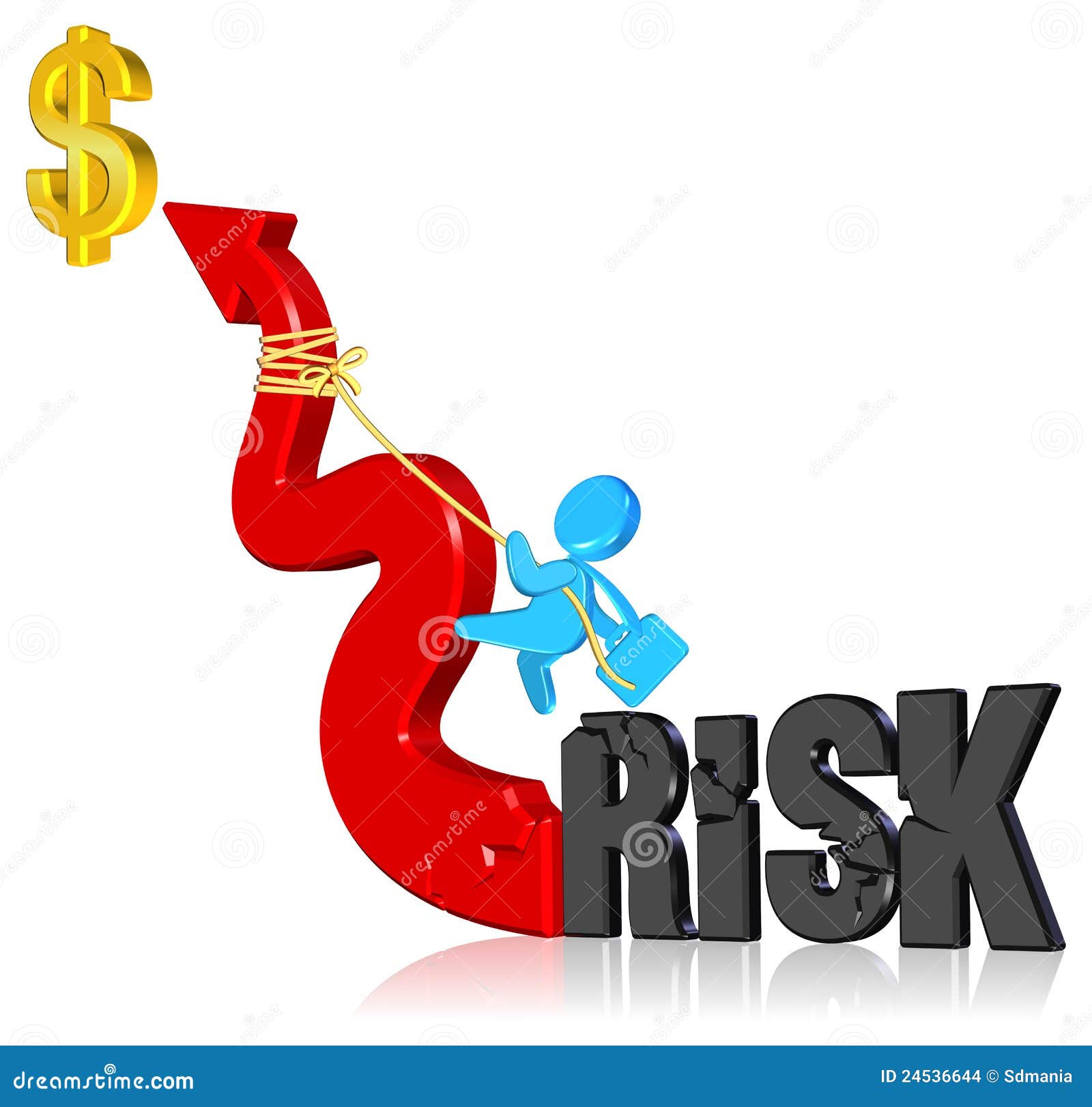 Rischio d'investimento illustrazione di stock. Illustrazione di ...