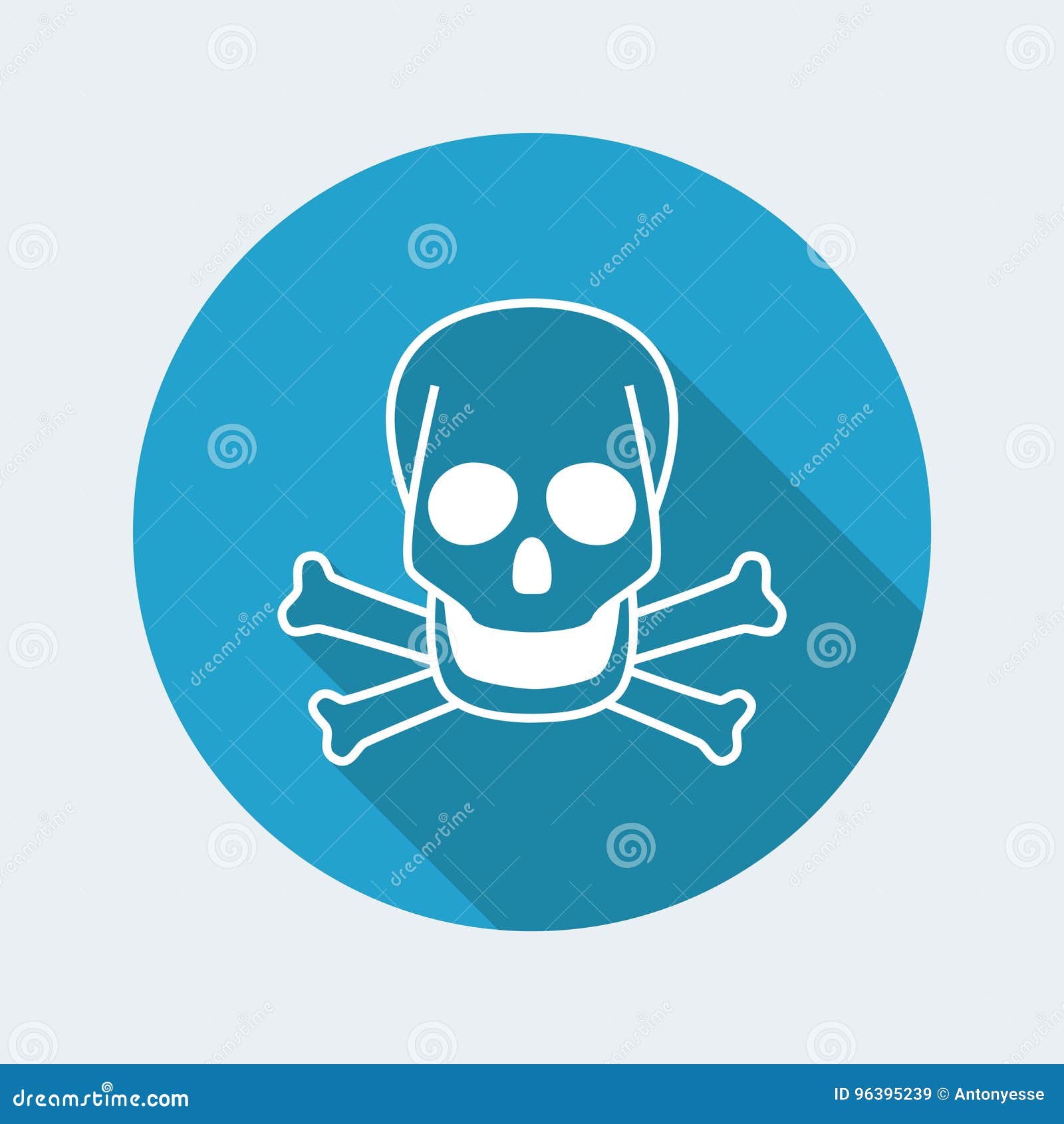 Rischio di icona di morte illustrazione vettoriale. Illustrazione di ...