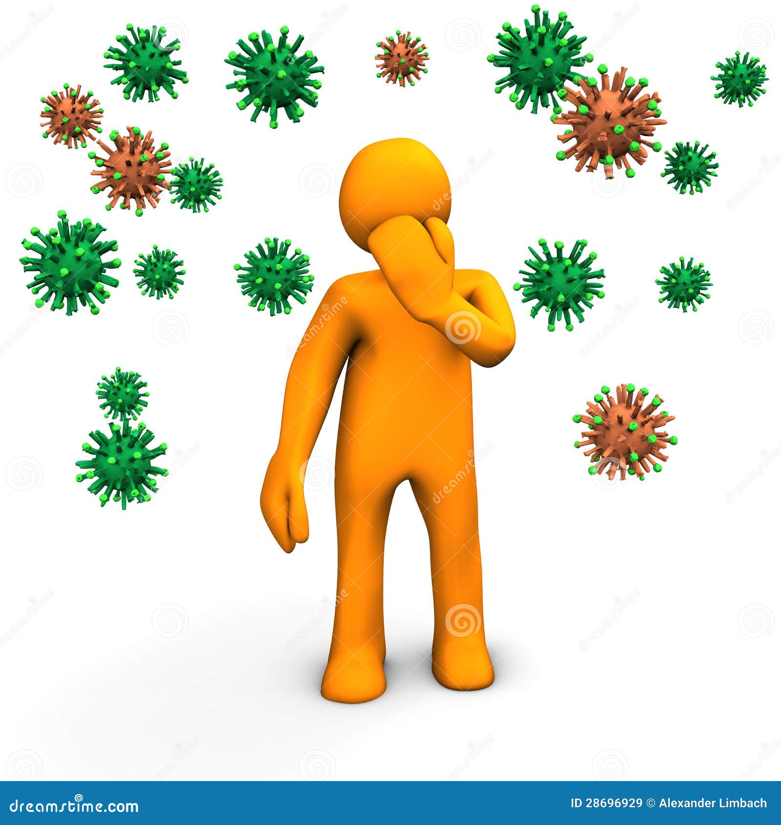 Rischio di infezione illustrazione di stock. Illustrazione di malattia ...