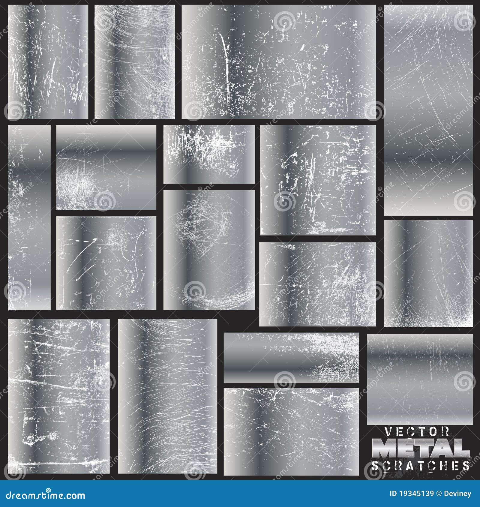 Riscos do metal do vetor ilustração do vetor. Ilustração de velho ...