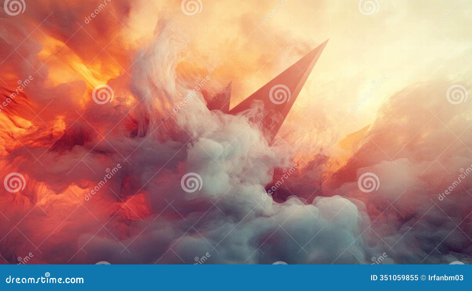 The Rise of the Abstract, a Journey through Smoke and Form Stock ...