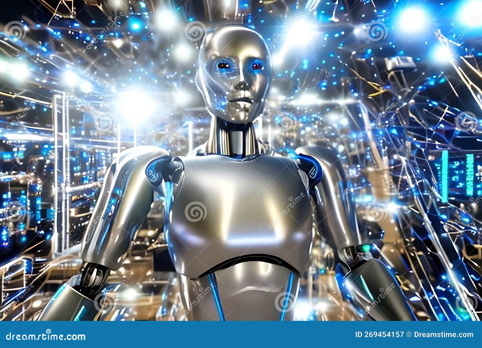 Rise of Artificial Intelligence Stock Illustration - Illustration of ...