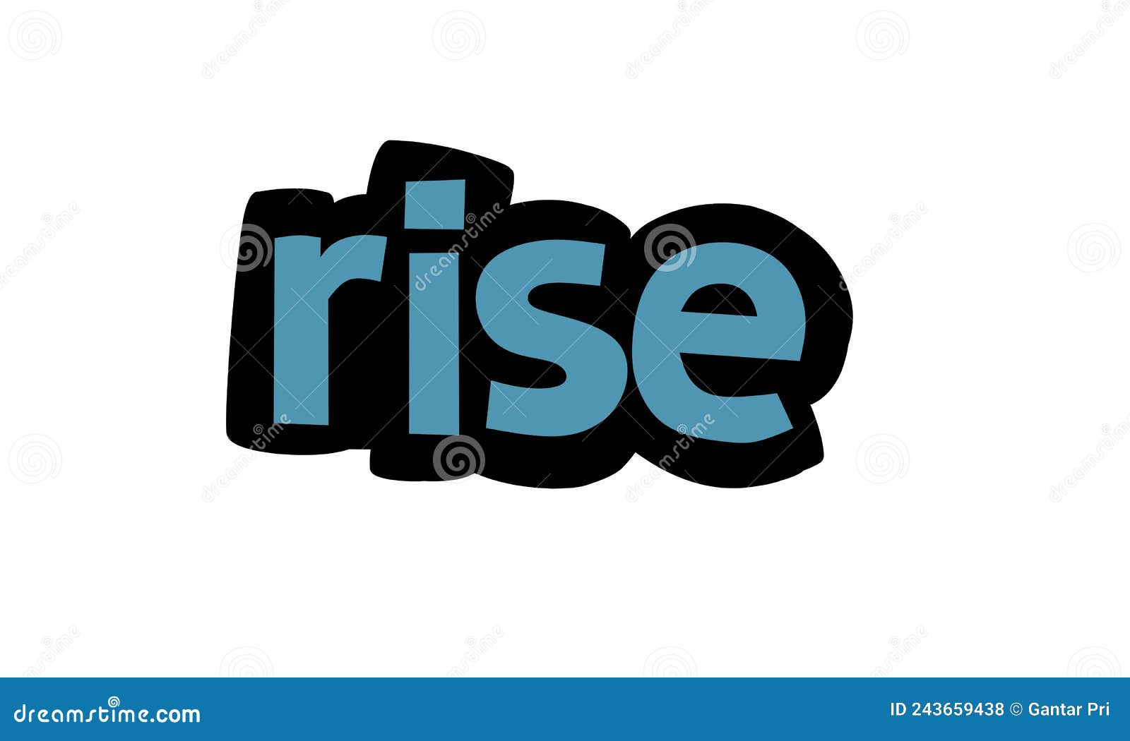 RISE Background Writing Vector Design Stock Vector - Illustration of ...
