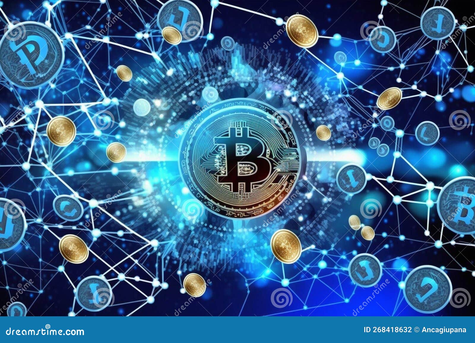 The Rise of Digital Currencies and Blockchain Technology. AI Generated ...