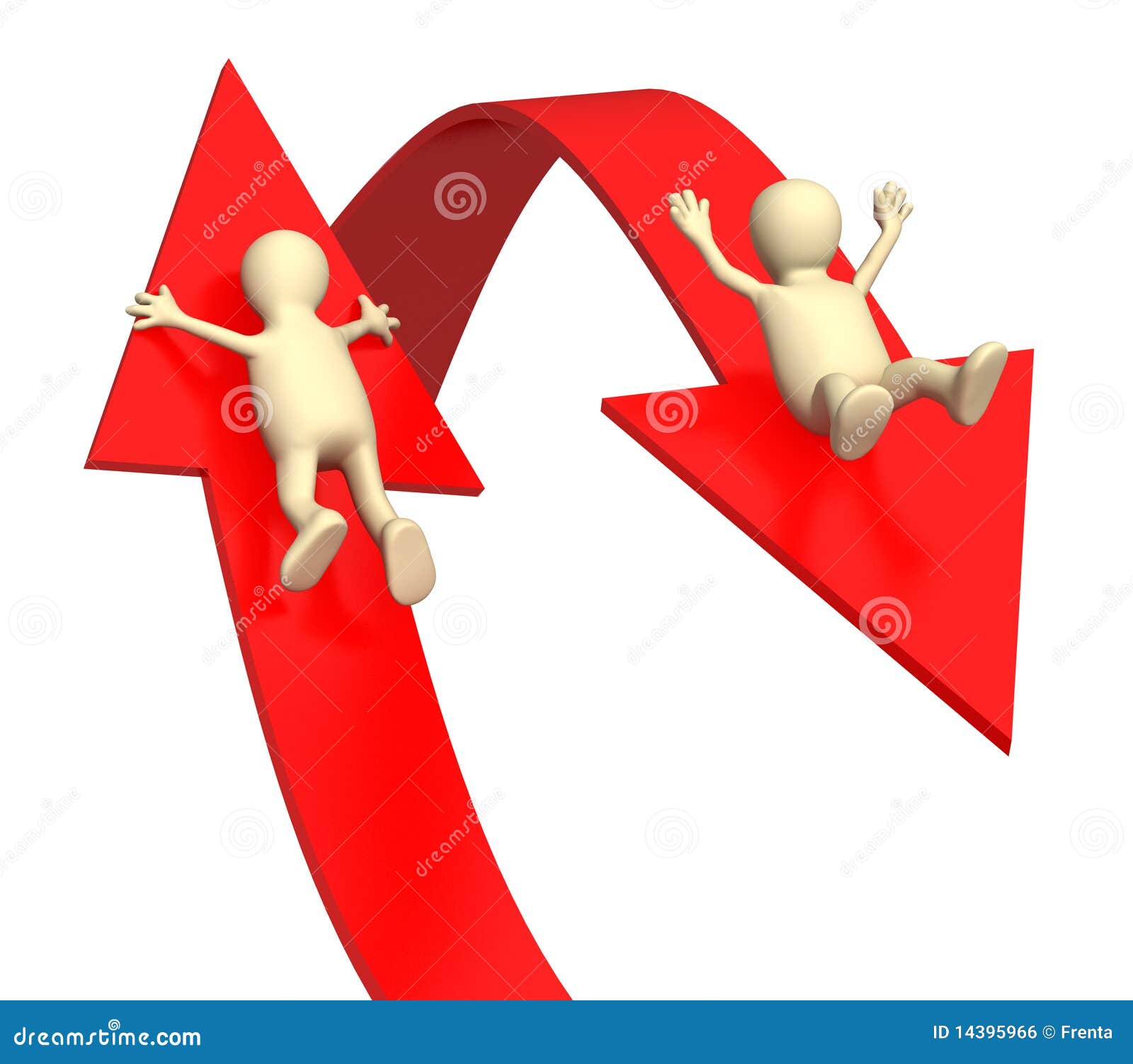 Rise and falling stock illustration. Illustration of business - 14395966
