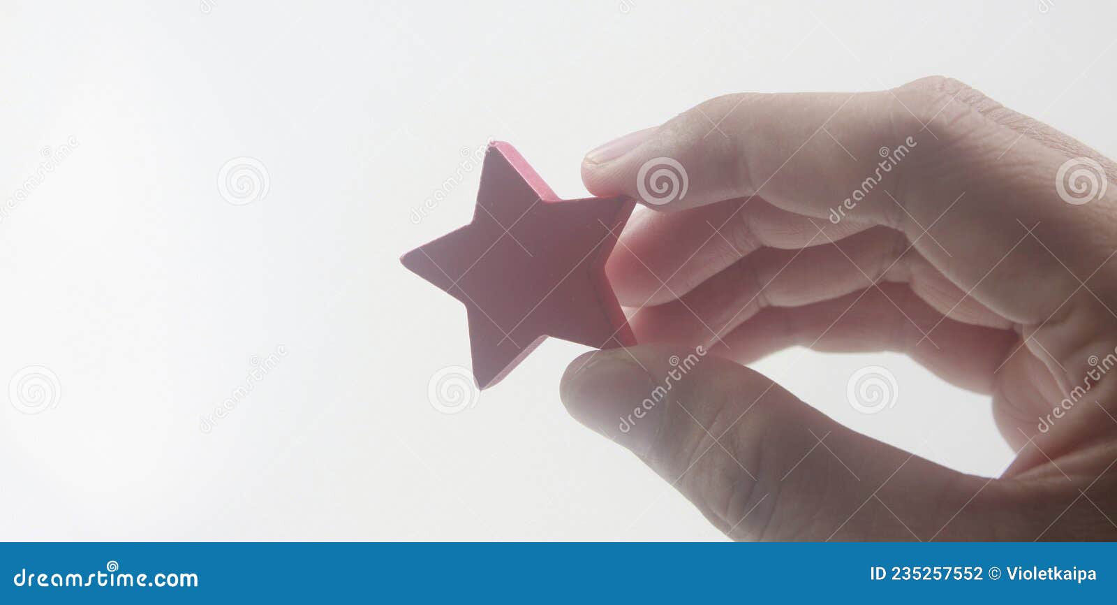 Rise on Increasing Stars in Human Hand, Increase Rating Stock Photo ...
