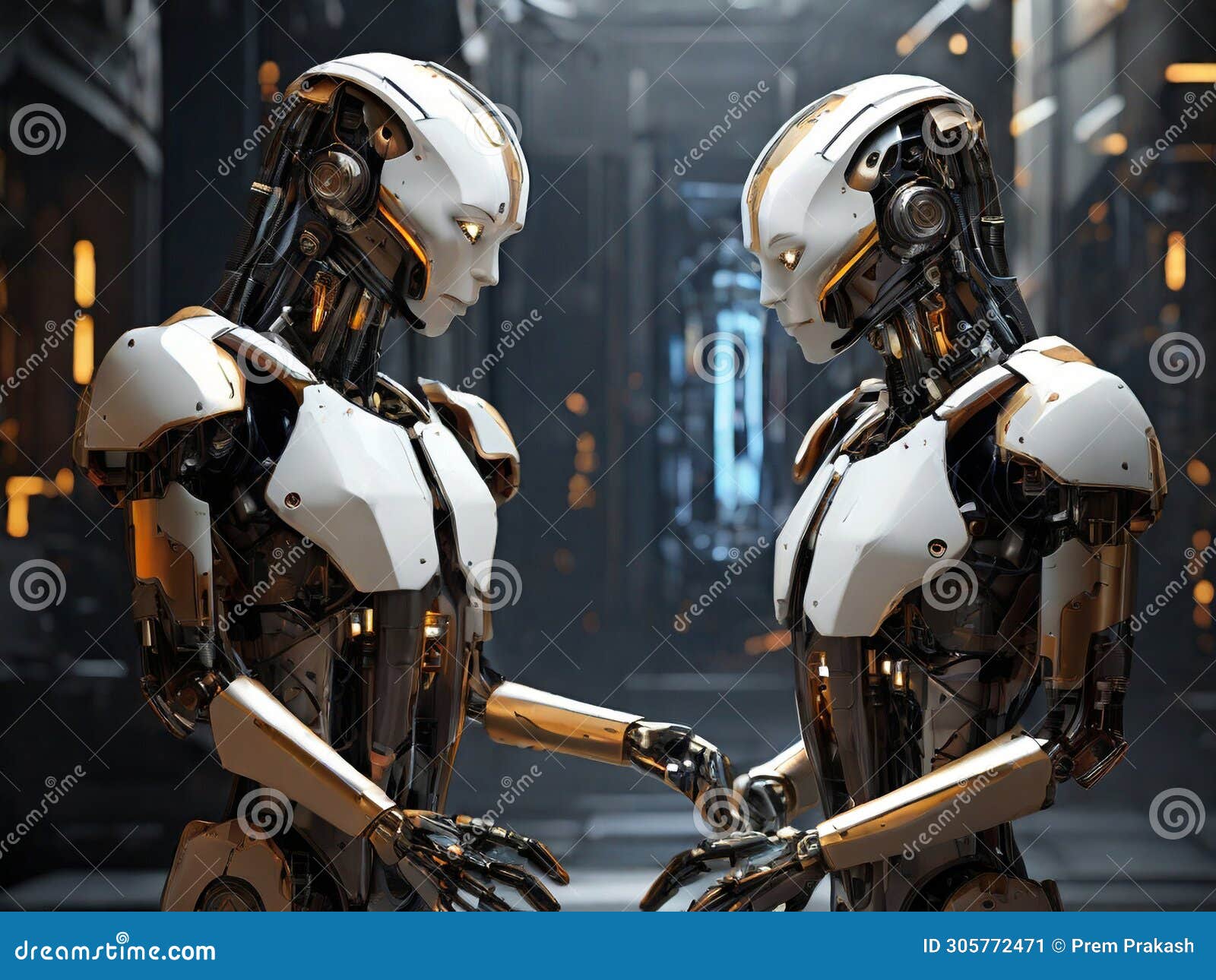 Rise of the Machines: a Pictorial Evolution in Robotics Stock ...