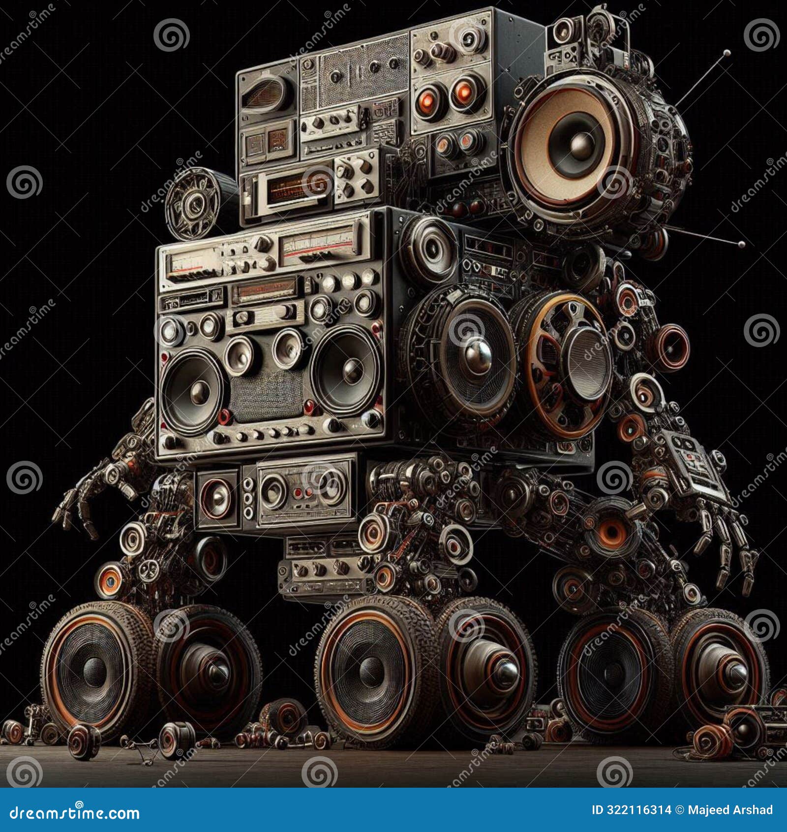 The Rise of Mega Machines stock illustration. Illustration of marvels ...