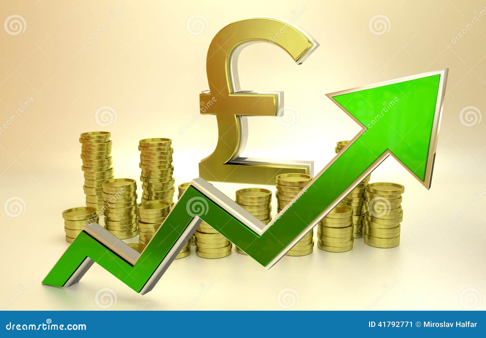 Rise of the Pound stock illustration. Illustration of money - 41792771