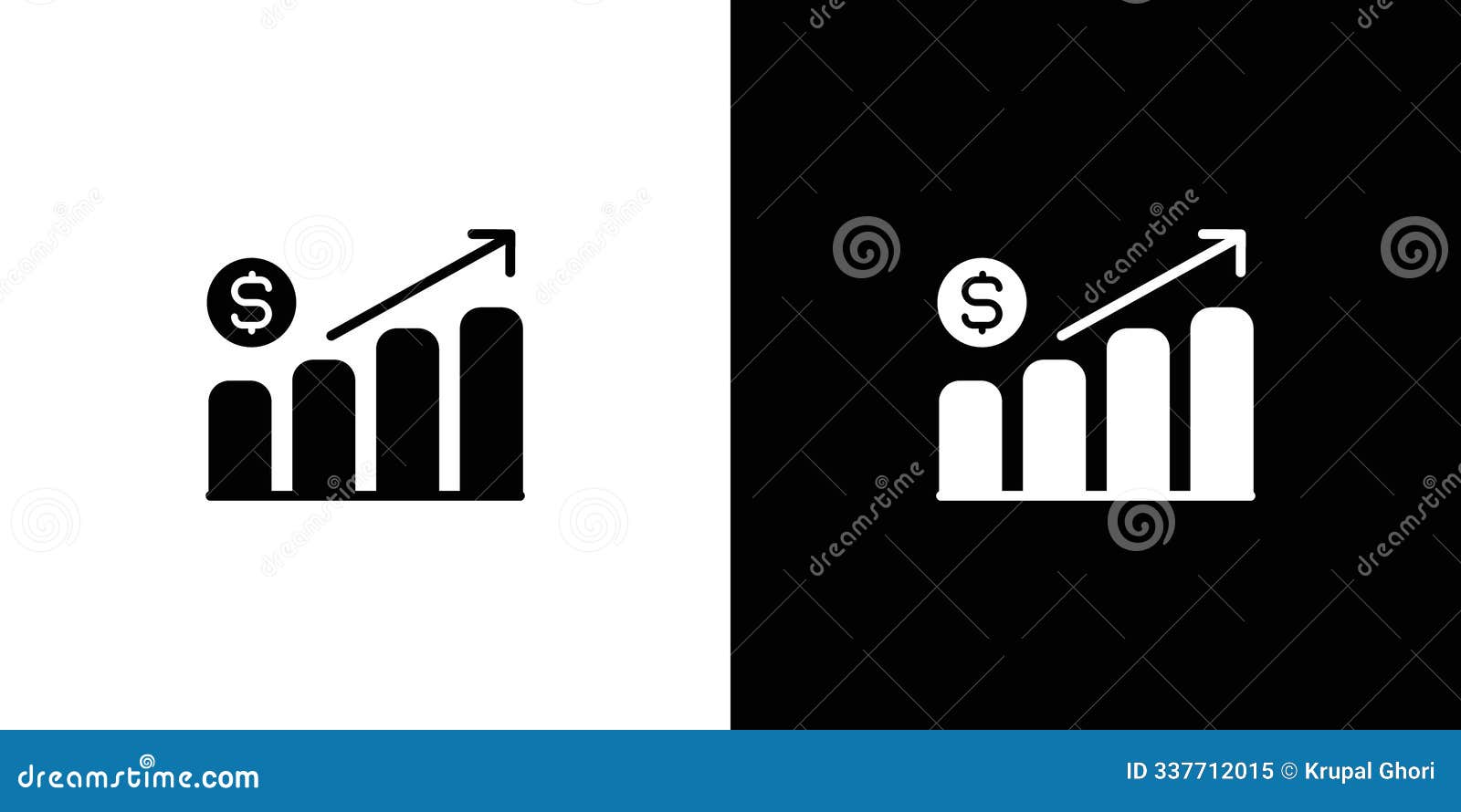 Rise Price Icon Set Vector Illustration Stock Illustration ...