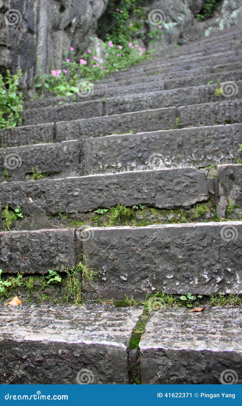 Rise of stone steps stock image. Image of road, steps - 41622371