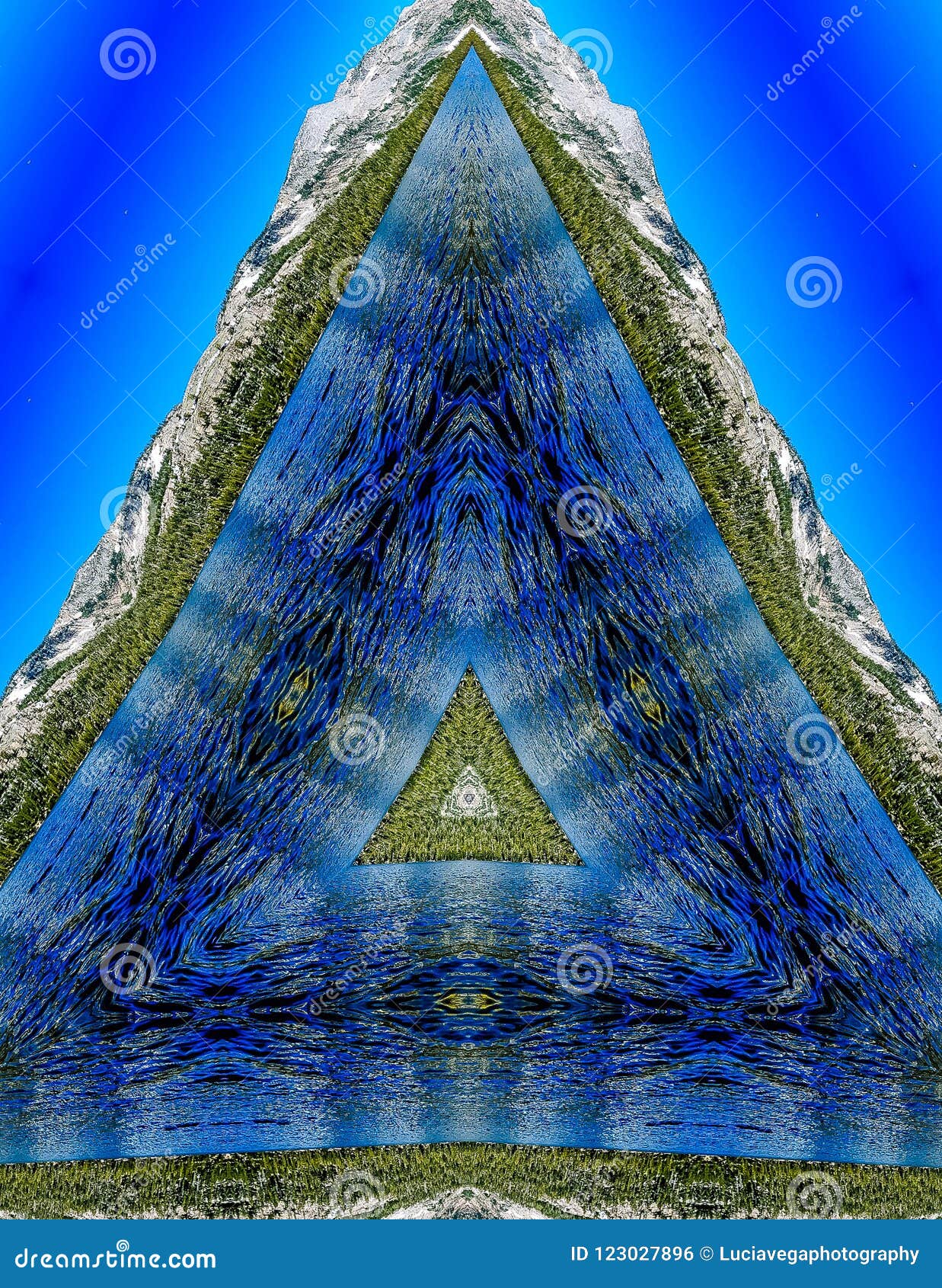 The Rise of the Triangles Kaleidoscope Stock Photo - Image of dark ...