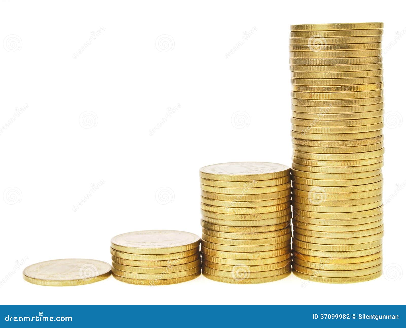 Rise up coin graph stock photo. Image of growth, savings - 37099982