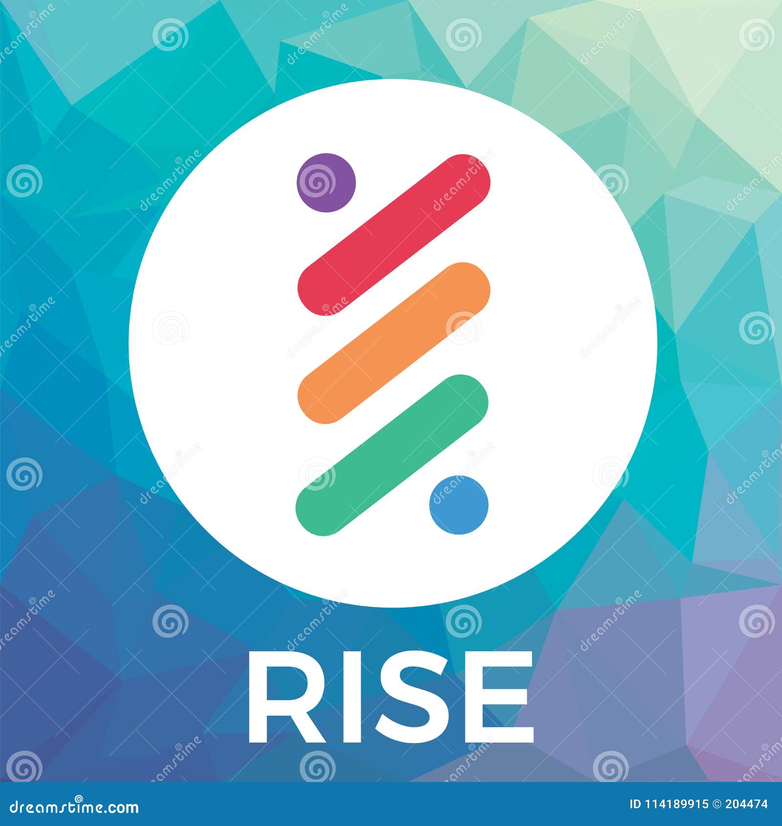 Rise Vector Logo. A Platform For Decentralized Distributed Applications ...