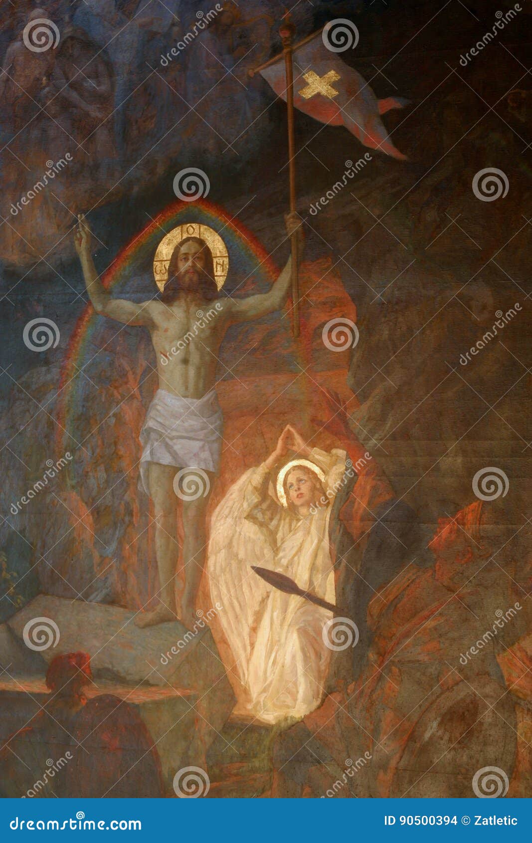 Risen Christ stock photo. Image of faith, european, croatia - 90500394
