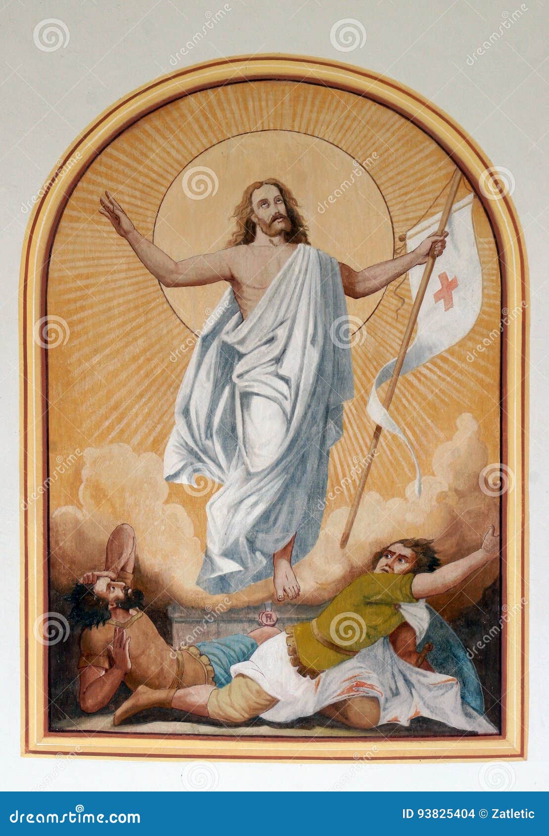 Risen Christ stock photo. Image of devotion, europe, detail - 93825404