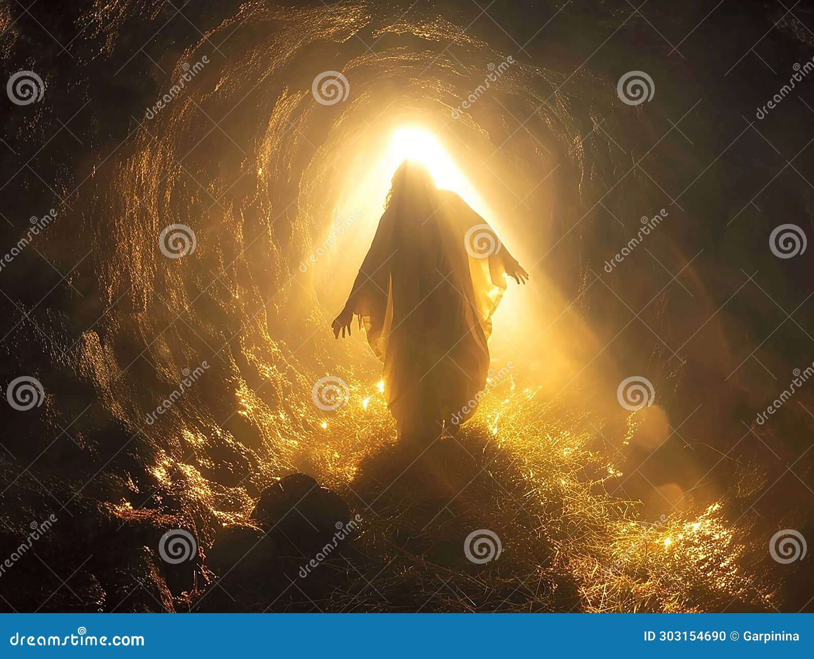 He is Risen Concept, Jesus , Easter Concept, Stock Illustration ...