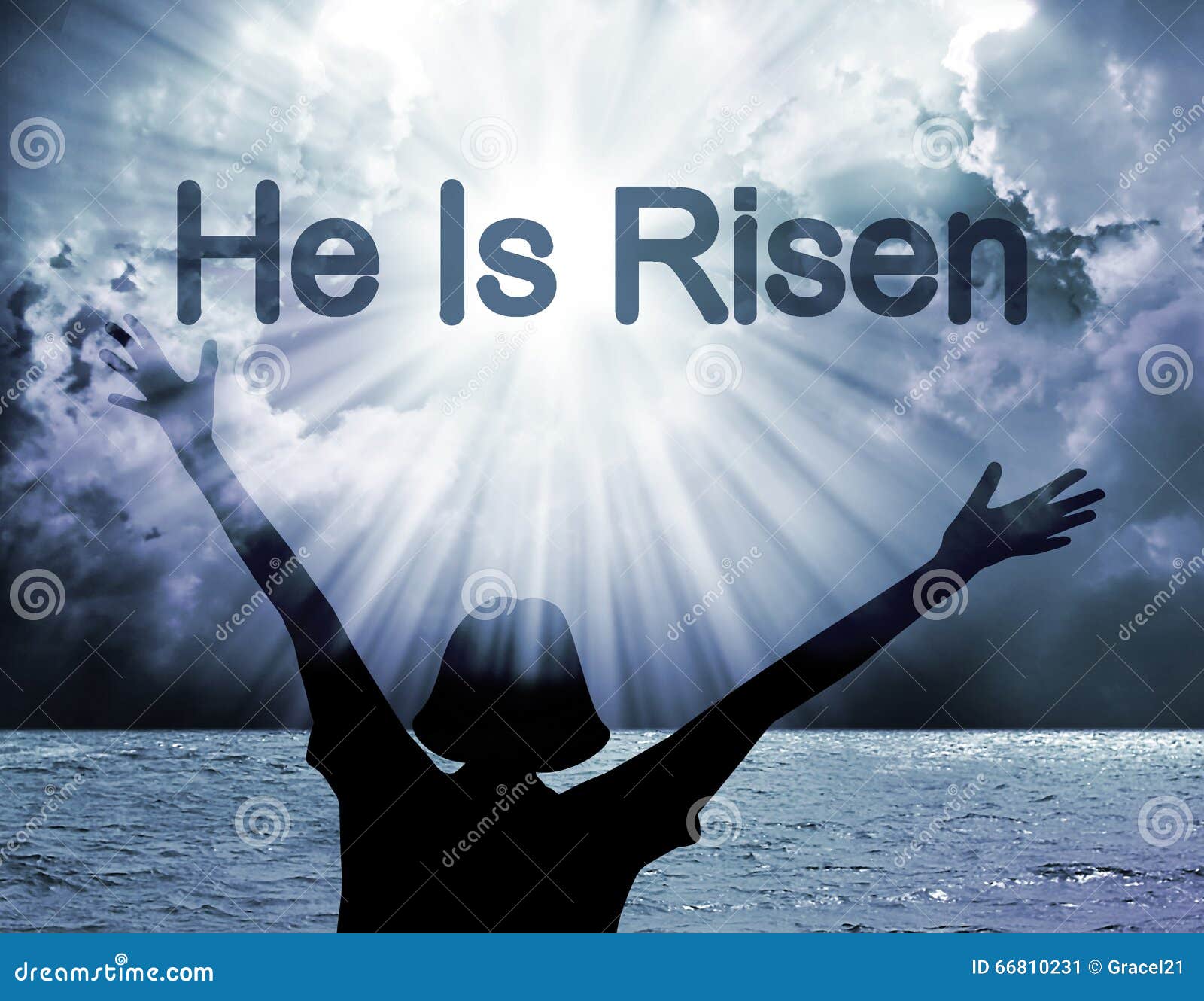 He is risen stock image. Image of resurrection, religion - 66810231