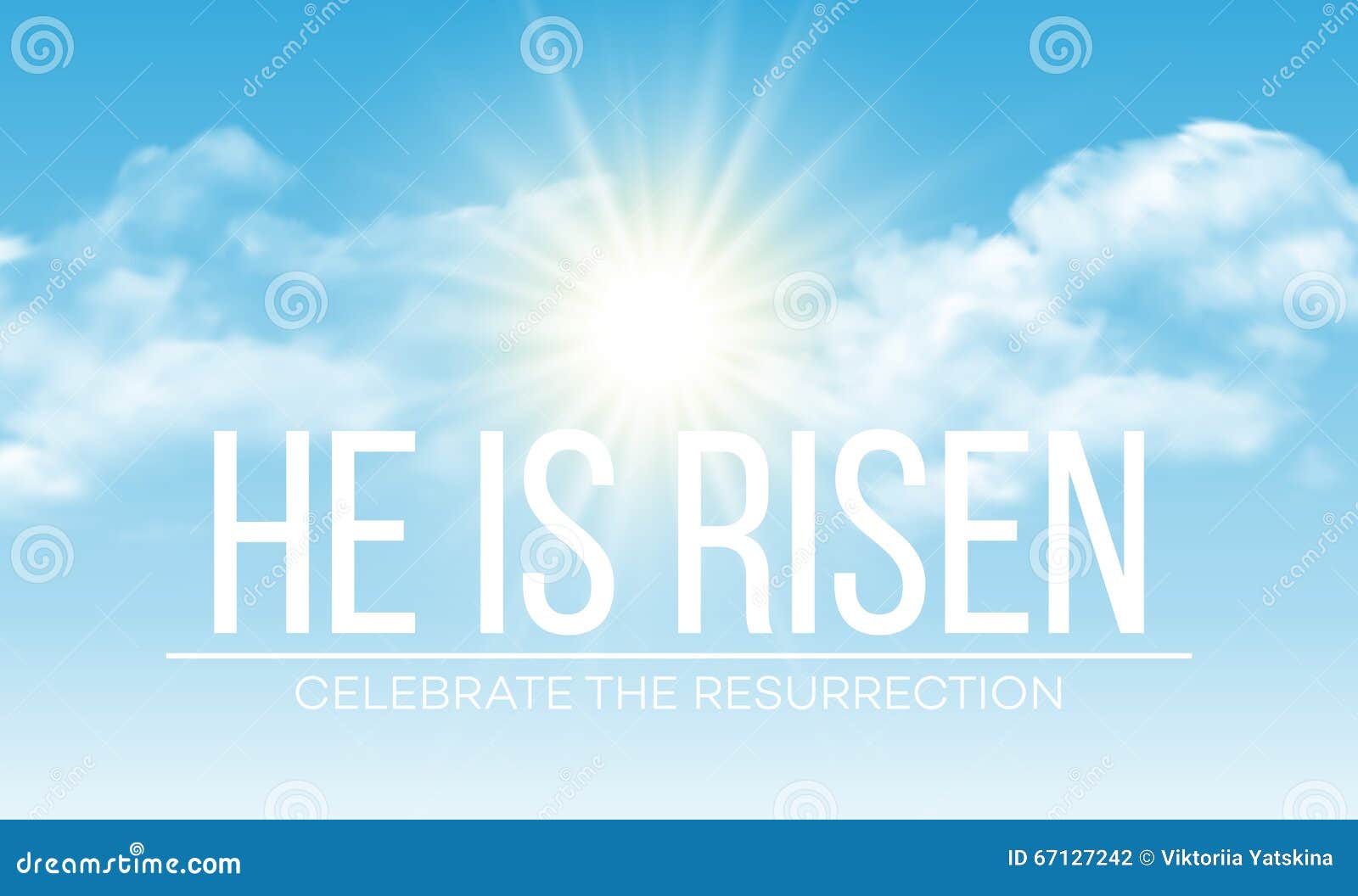 He is Risen. Easter Background Stock Vector - Illustration of ...