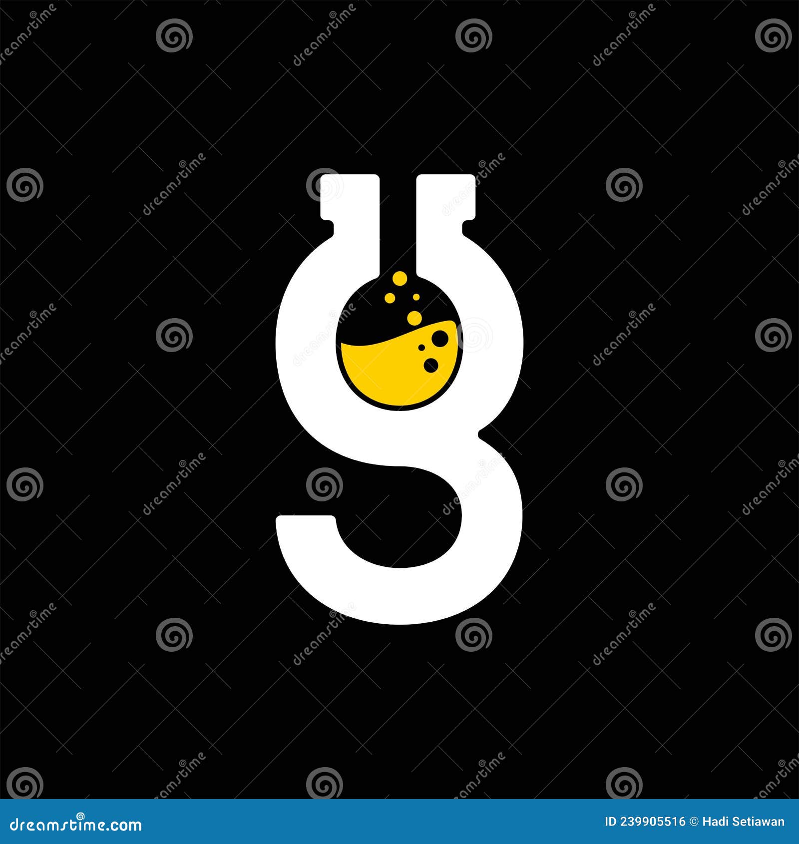 Simple Typography G Lab Vector Logo Stock Vector - Illustration of ...